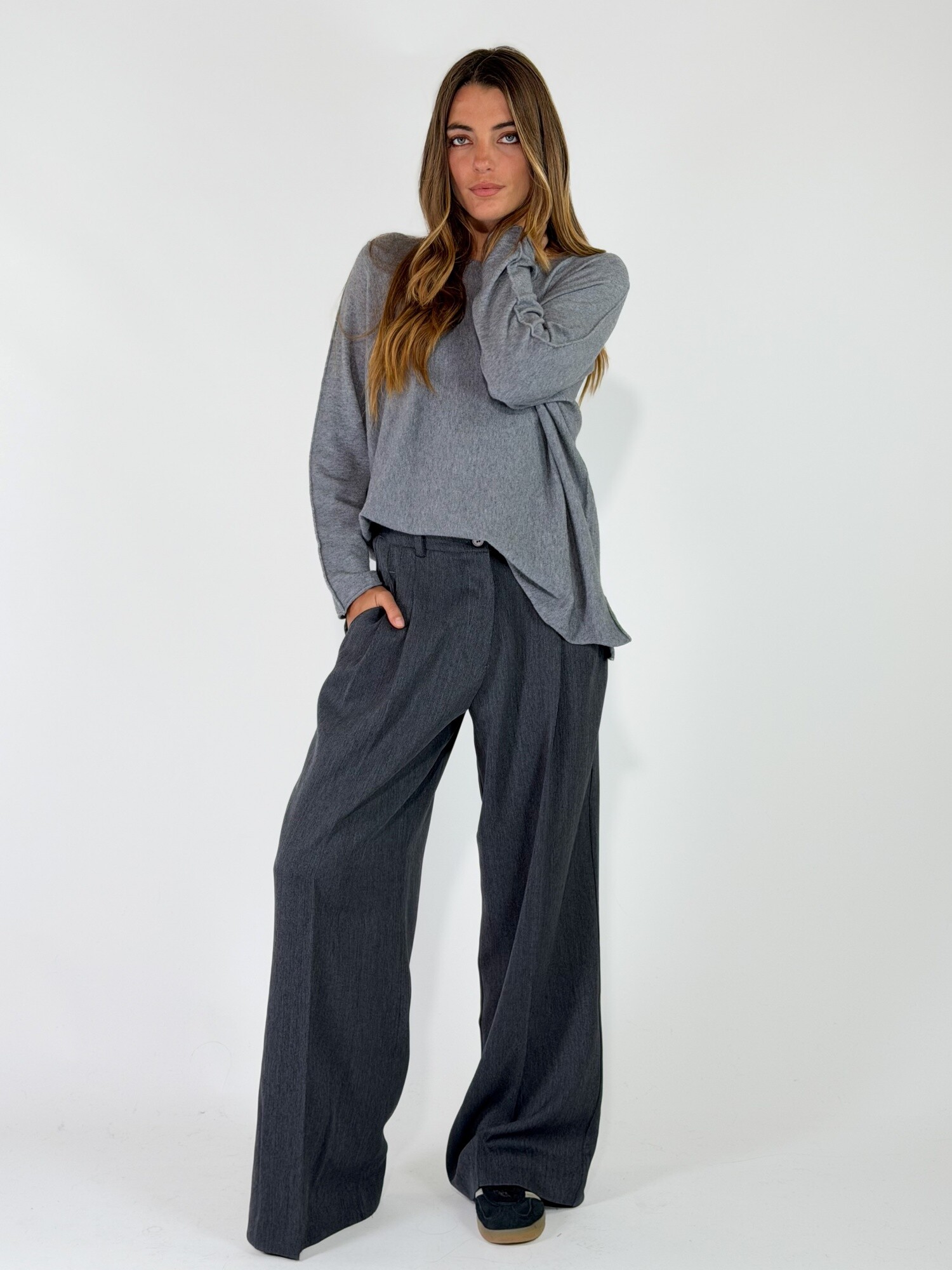 PANTALON CAMILLE - GRIS — Panthai