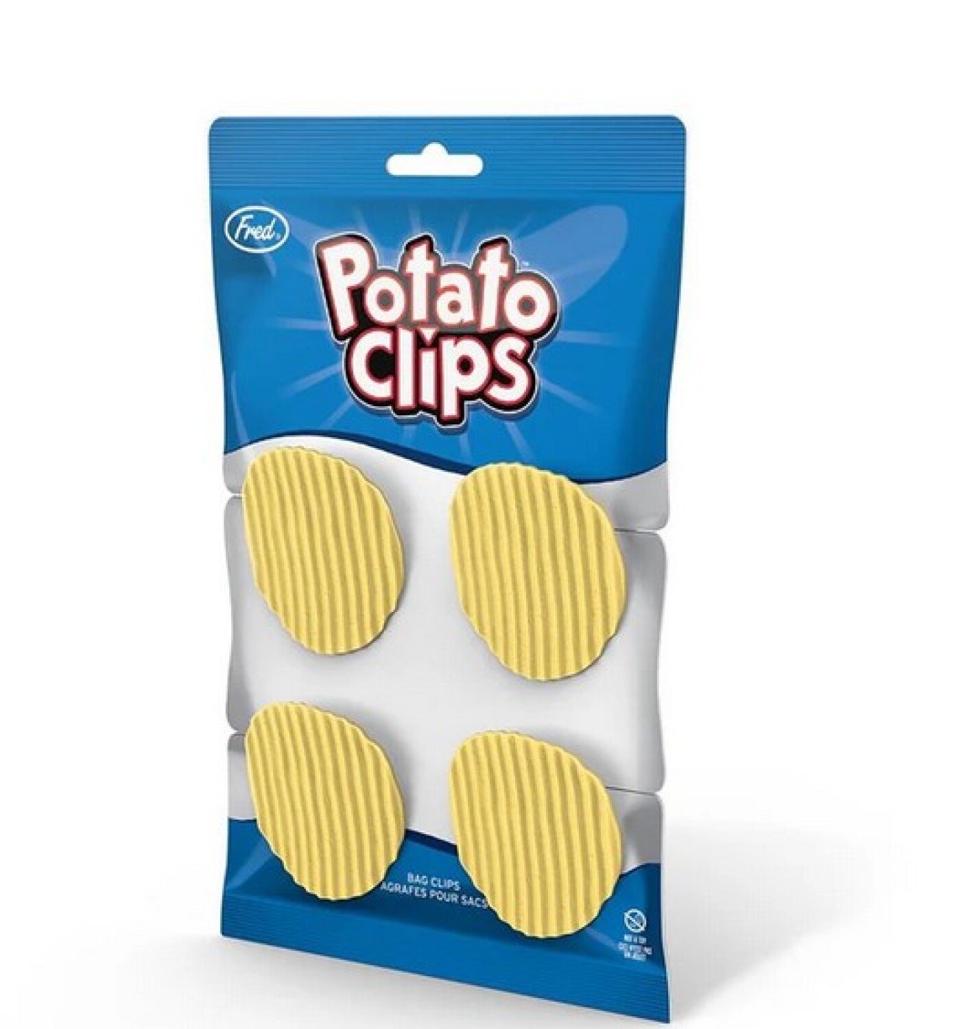 Set de 4 clips para cerrar bolsas - Potato Chips — Rumba