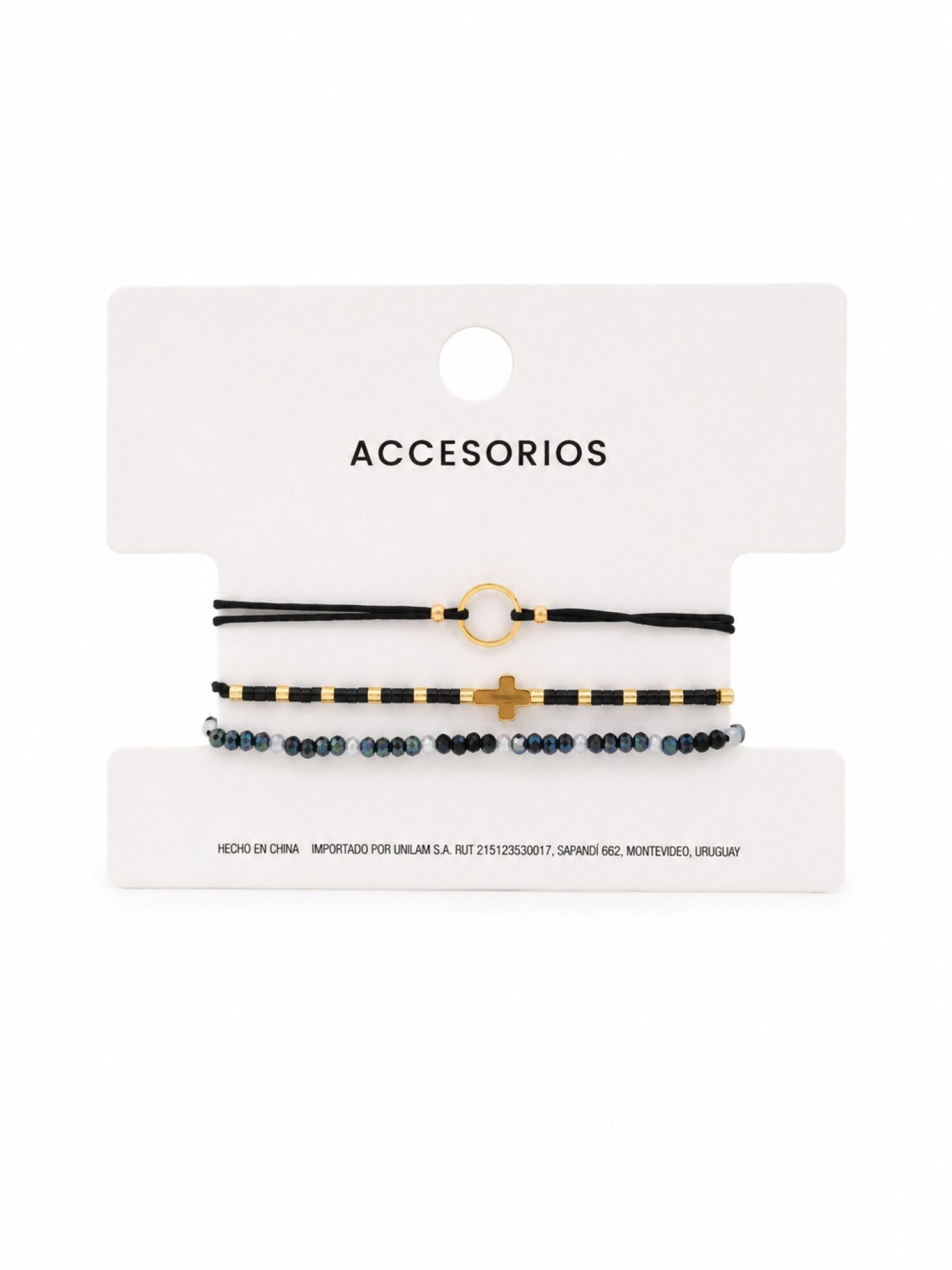 PULSERAS SET X 3 - NEGRO — Guapa - Paprika