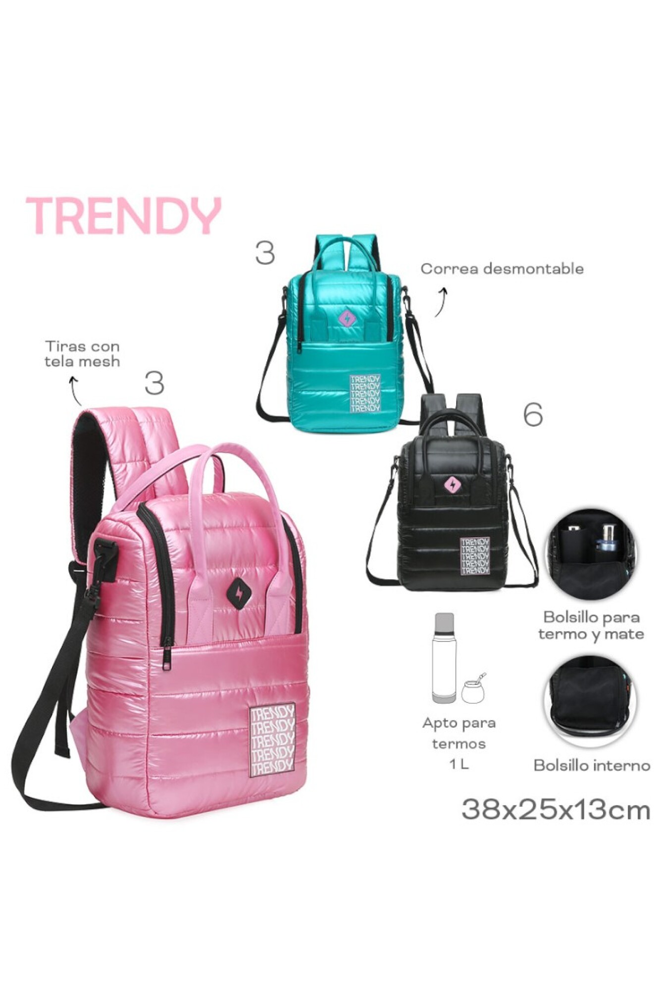Mochila Matera Trendy - Rosado — Canva Store