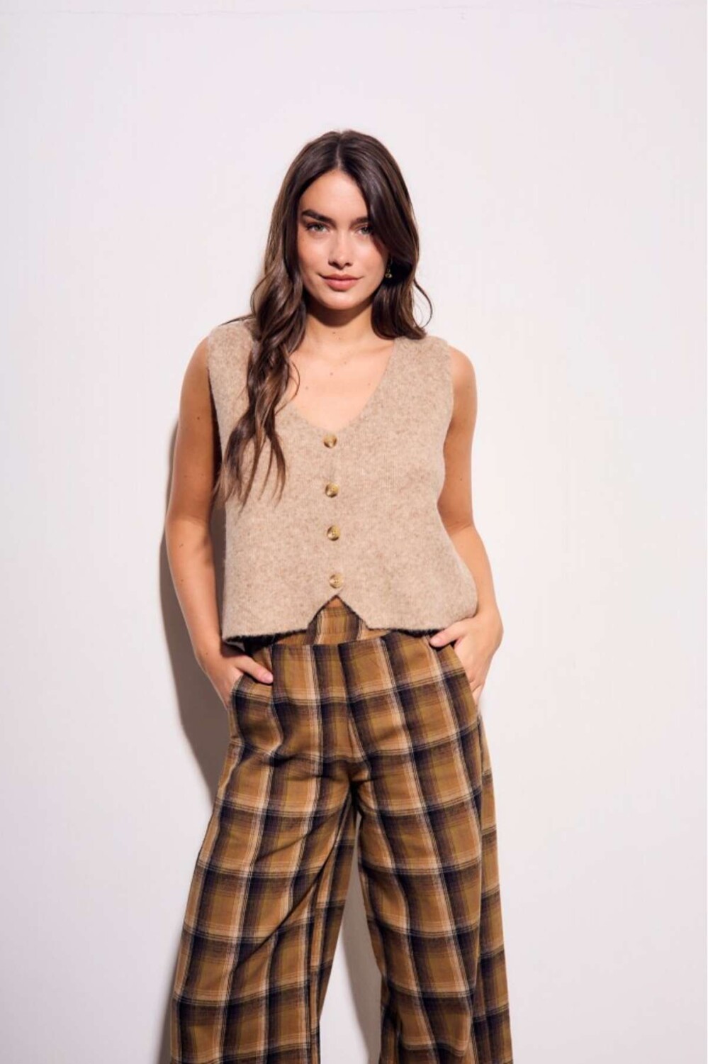 Chaleco - Camel — Tienda Soy Santander