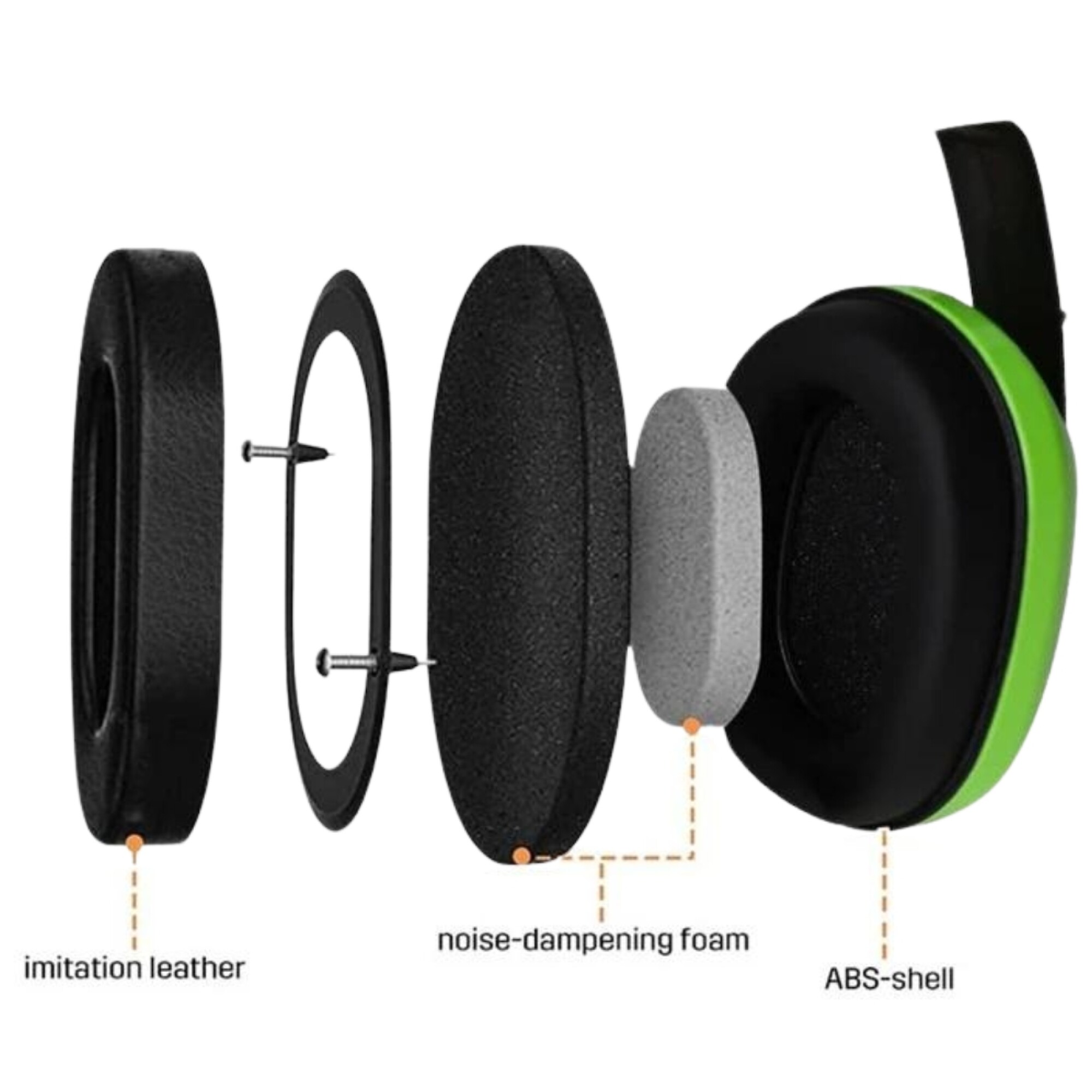 Orejeras Vaultex - protección auditiva para tiro - Verde — Aventureros