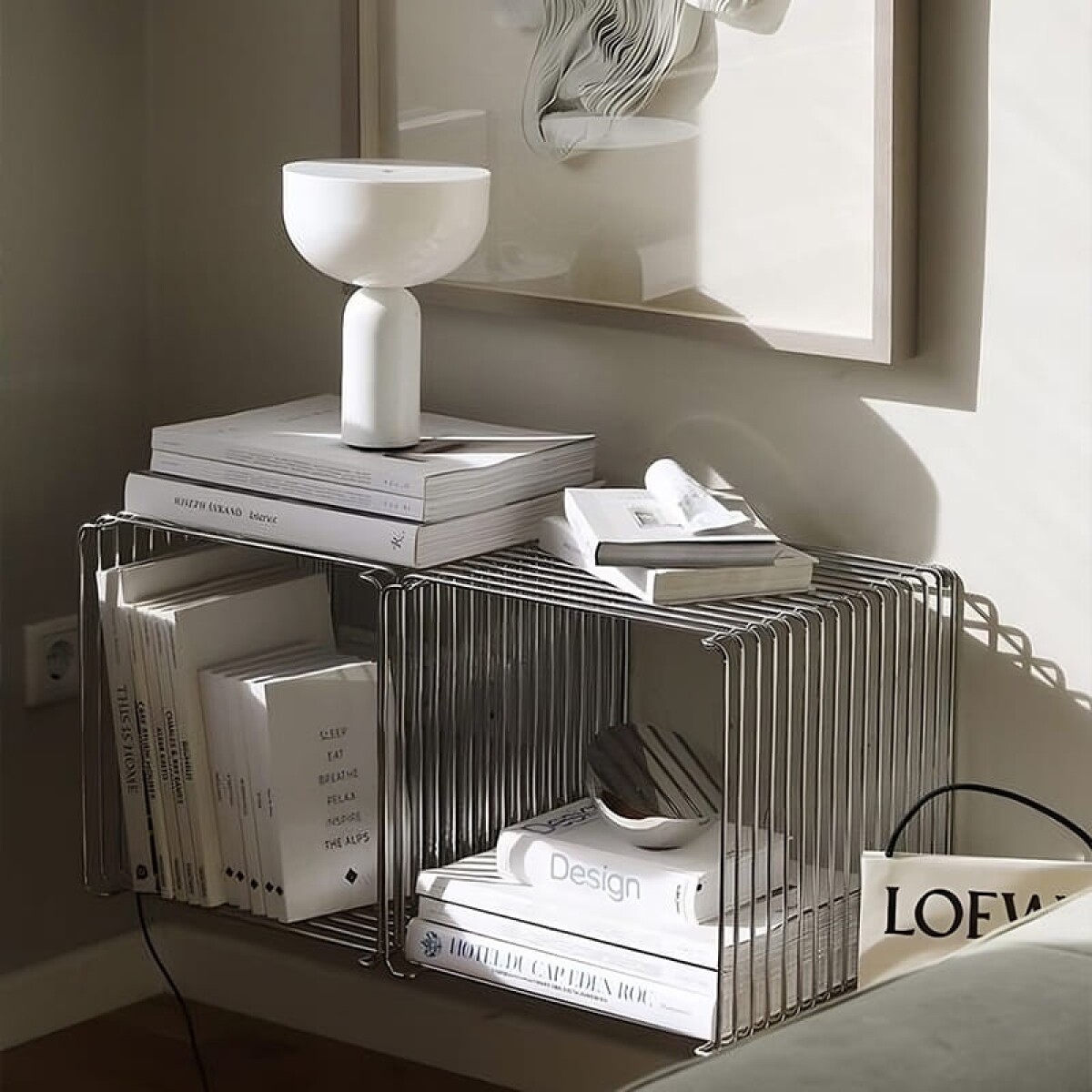 Cubo Estante de Hierro Cromado | Deco Moderna | Búho Store — Buho Store