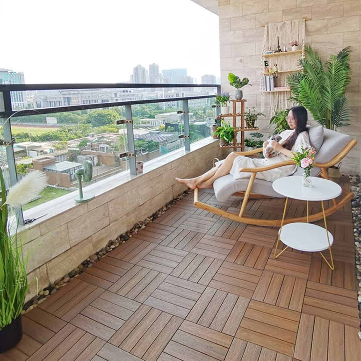 Deck Simil Madera Para Exterior en WPC Teak — Prodeco