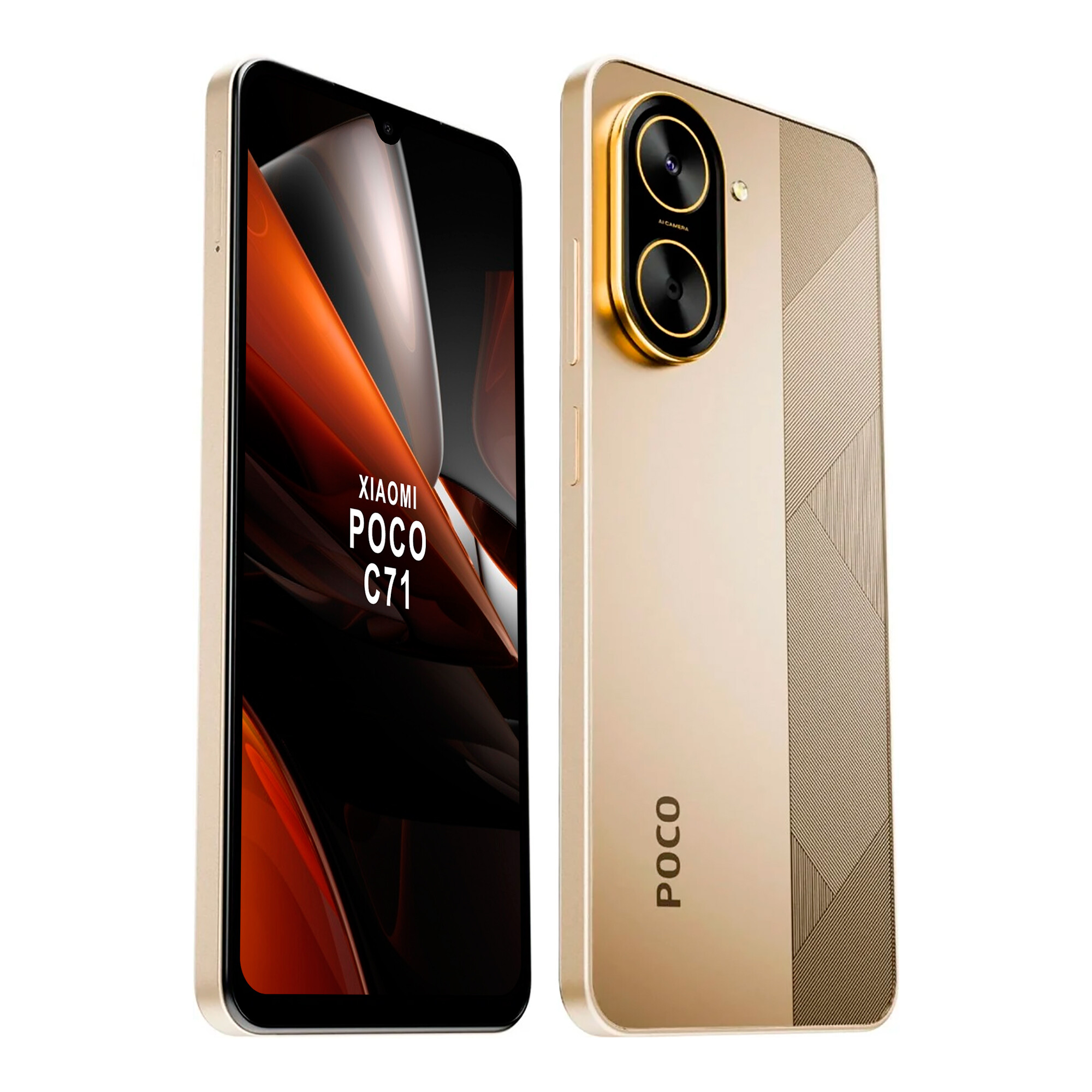 Celular Xiaomi Poco C71 4g 128gb 4gb Dualsim Desert Gold — Zonalaptop