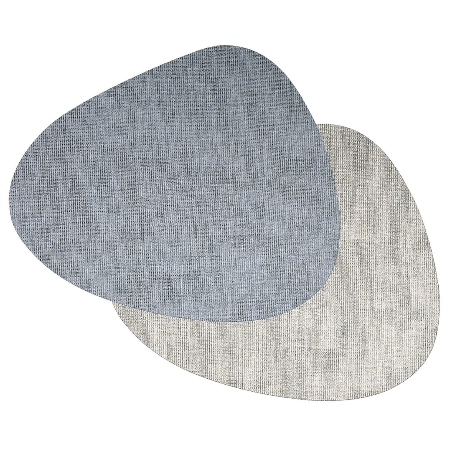Mantel Individual Doble Cara Triangular Premium Tex en PVC - Azul/hielo ...