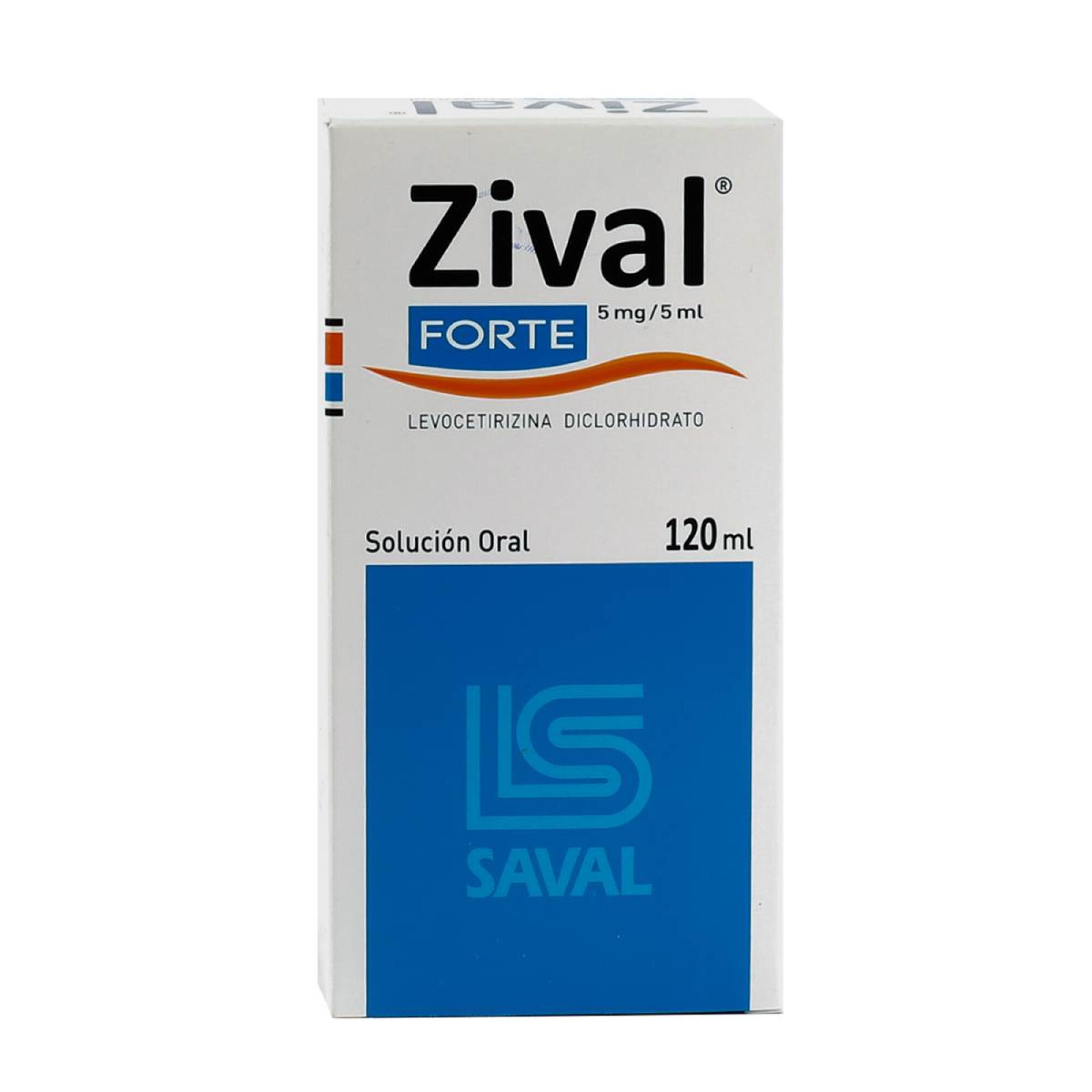 ZIVAL FORTE 5 MG. JBE. FR. X 120 ML. — Farmacenter