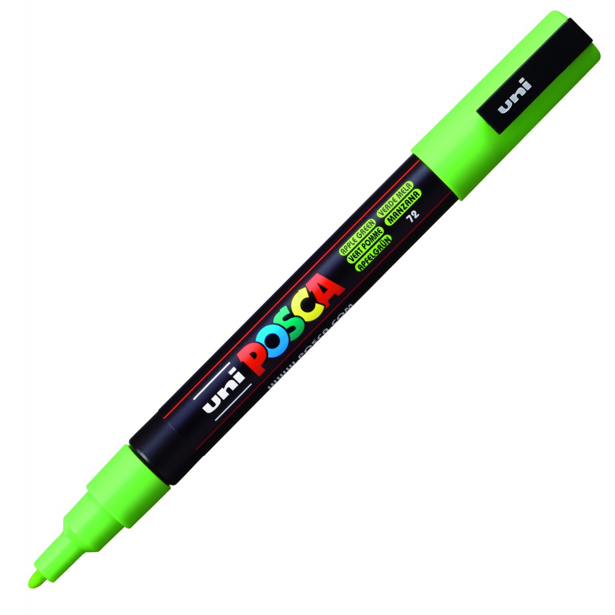MARCADOR UNI POSCA 1.3 MM VERDE MANZANA — Pintelux