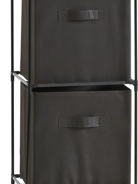 Armario DAMHUS con 3 cajas negro/gris — JYSK