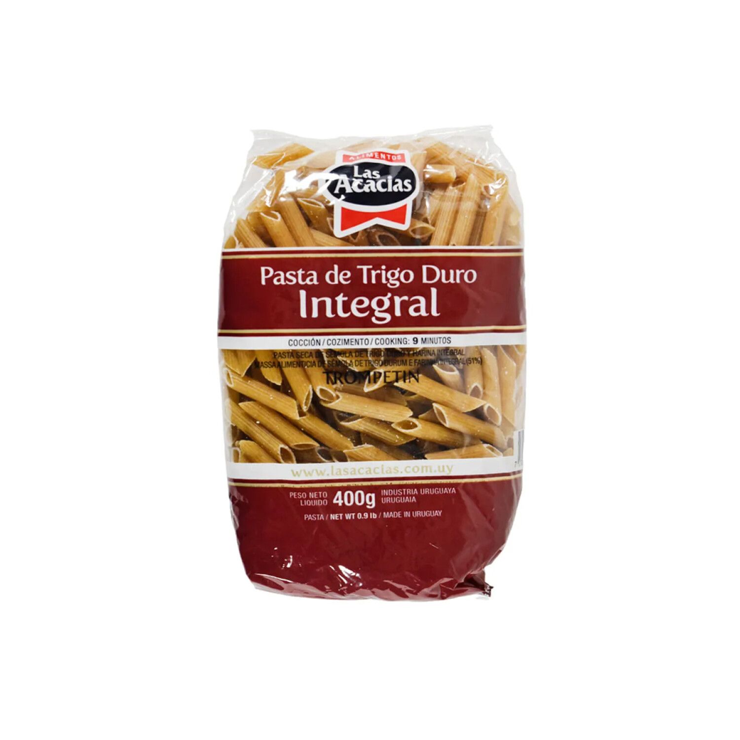Fideos Tirabuzón Integral Las Acacias 400g — La Molienda