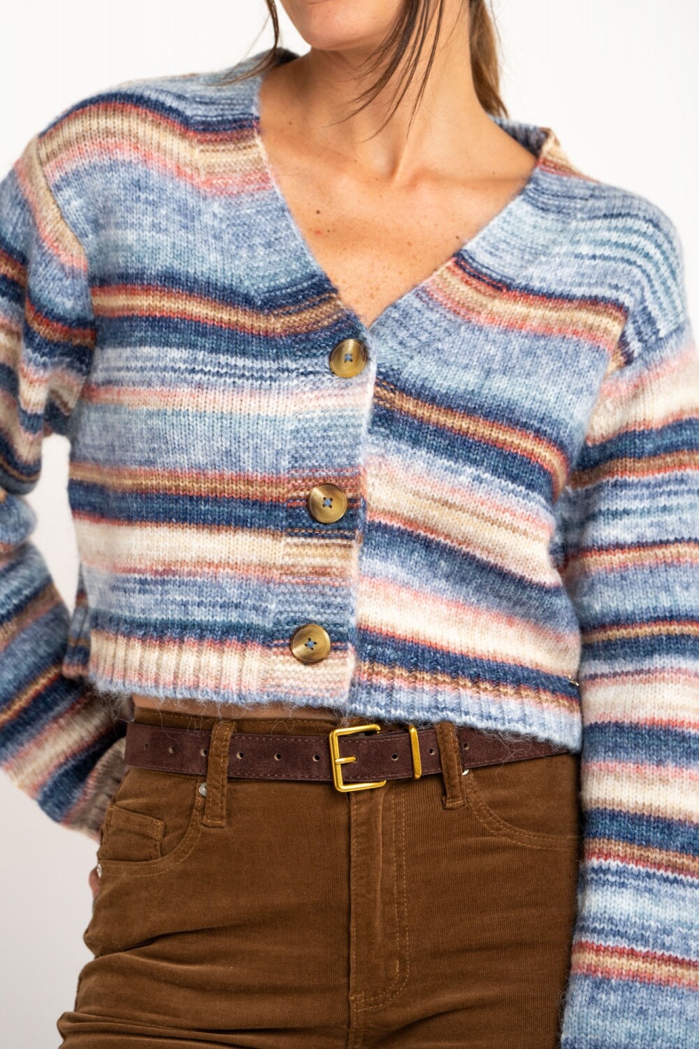Cardigan Multi - Azul — Lemon