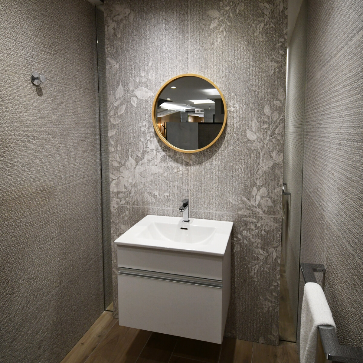 CERAMICA DECORADA GRIS PARA PARED DE 59.6X150 MATE RECTIFICADA SERIE ...