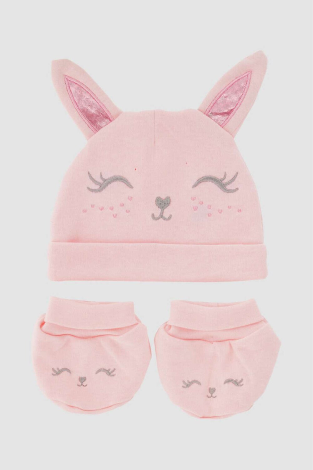 Pack gorrito y medias conejo - Rosado — Tienda Soy Santander