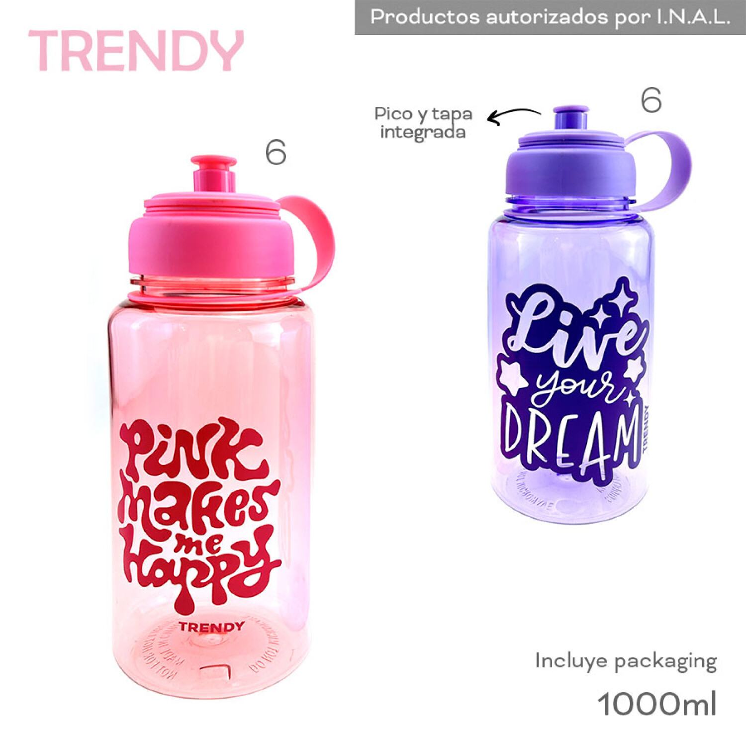 Botella 1000ML - Violeta — Canva Store