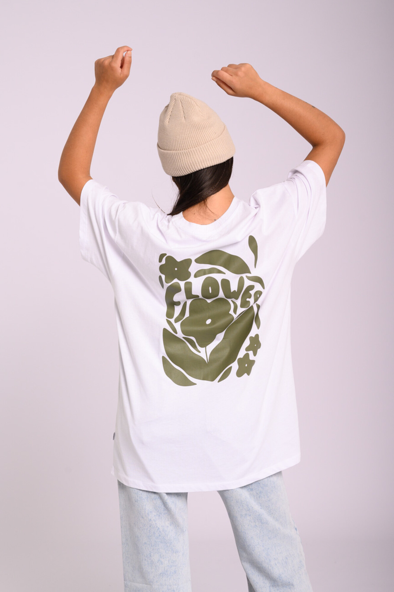 Remera manga corta oversize - Estampada - Blanco — Canva Store