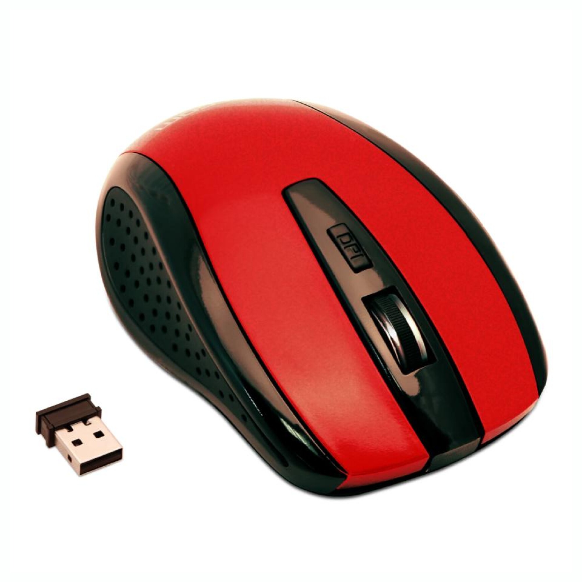 Mouse Inalámbrico ARGOM 2.4Ghz Seis Botones - Red — AMV Store