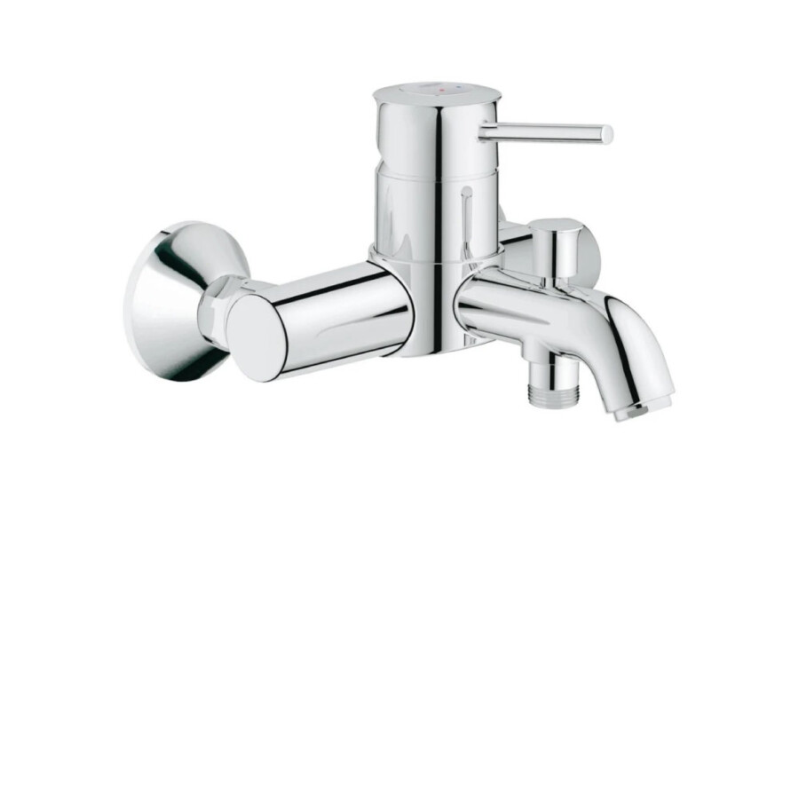 Grifería de Ducha Baño Monocomando de Exterior Cromado Línea Bauclassic ...