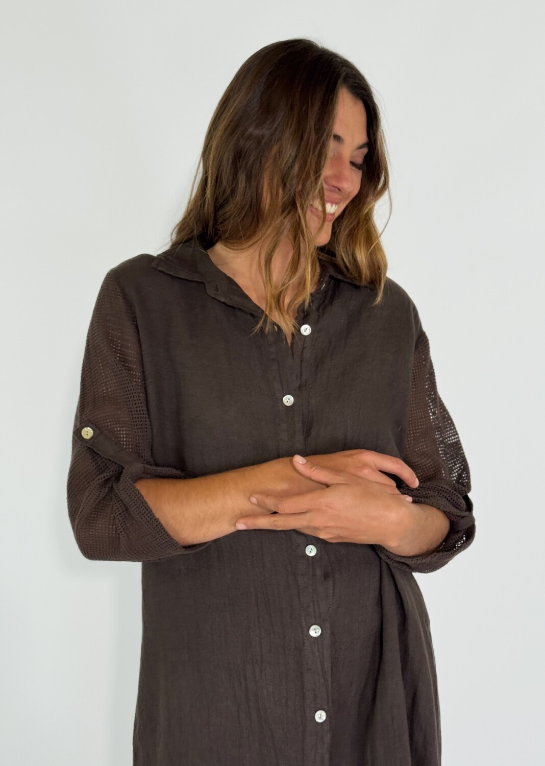 VESTIDO VENETO - CHOCOLATE — Panthai