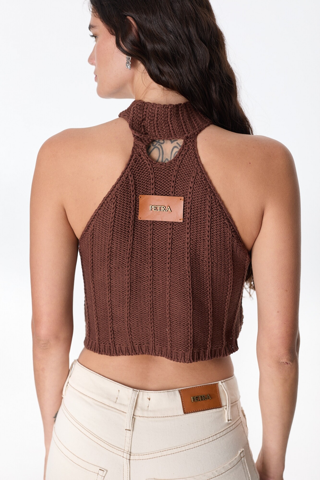 Top Leather Goth - Marron — PetraStore