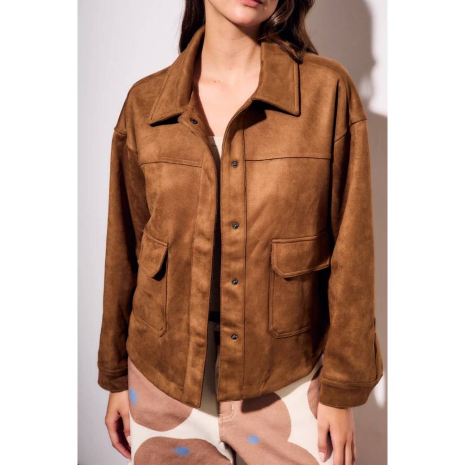 Sobrecamisa Gamuza - Camel — Tienda Soy Santander