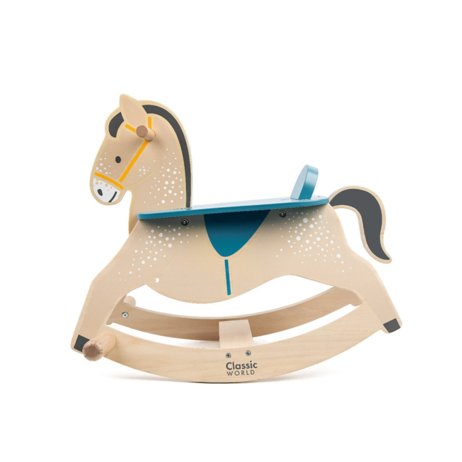 Caballito mecedora Classic World - en madera — Tienda Soy Santander