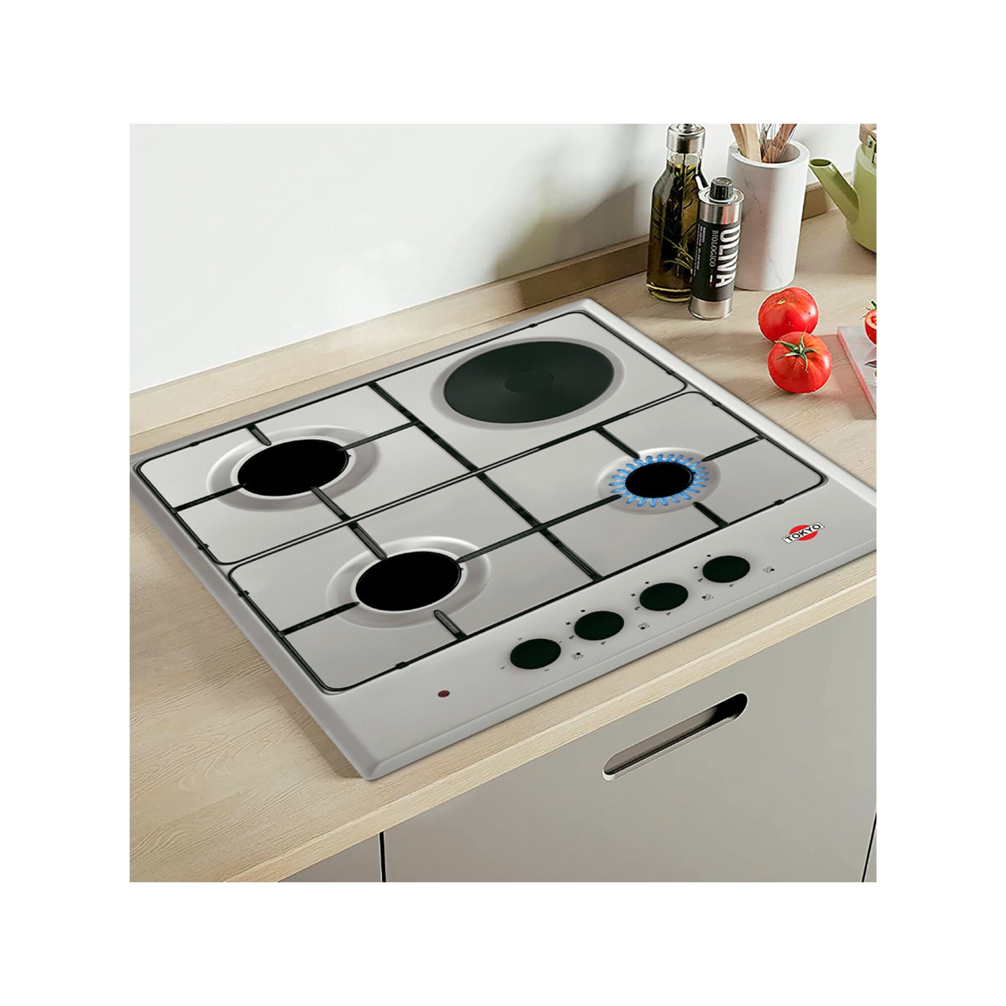 Anafe Tokyo Combinado Anka 3Hr Gas y 1Hr Electrico Inox COTOKANKA31 ...