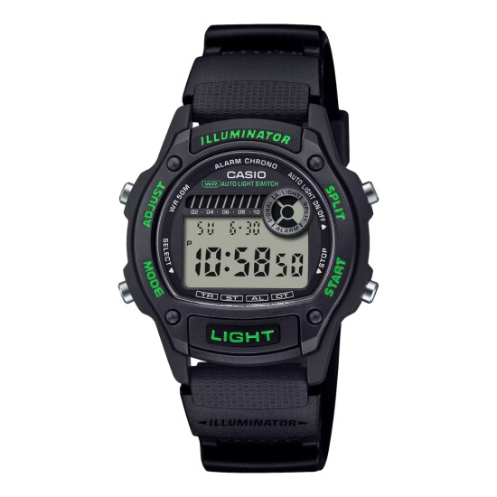 Reloj CASIO W220H-1A3VDF Resina Negro Esfera 36mm — WatchMe