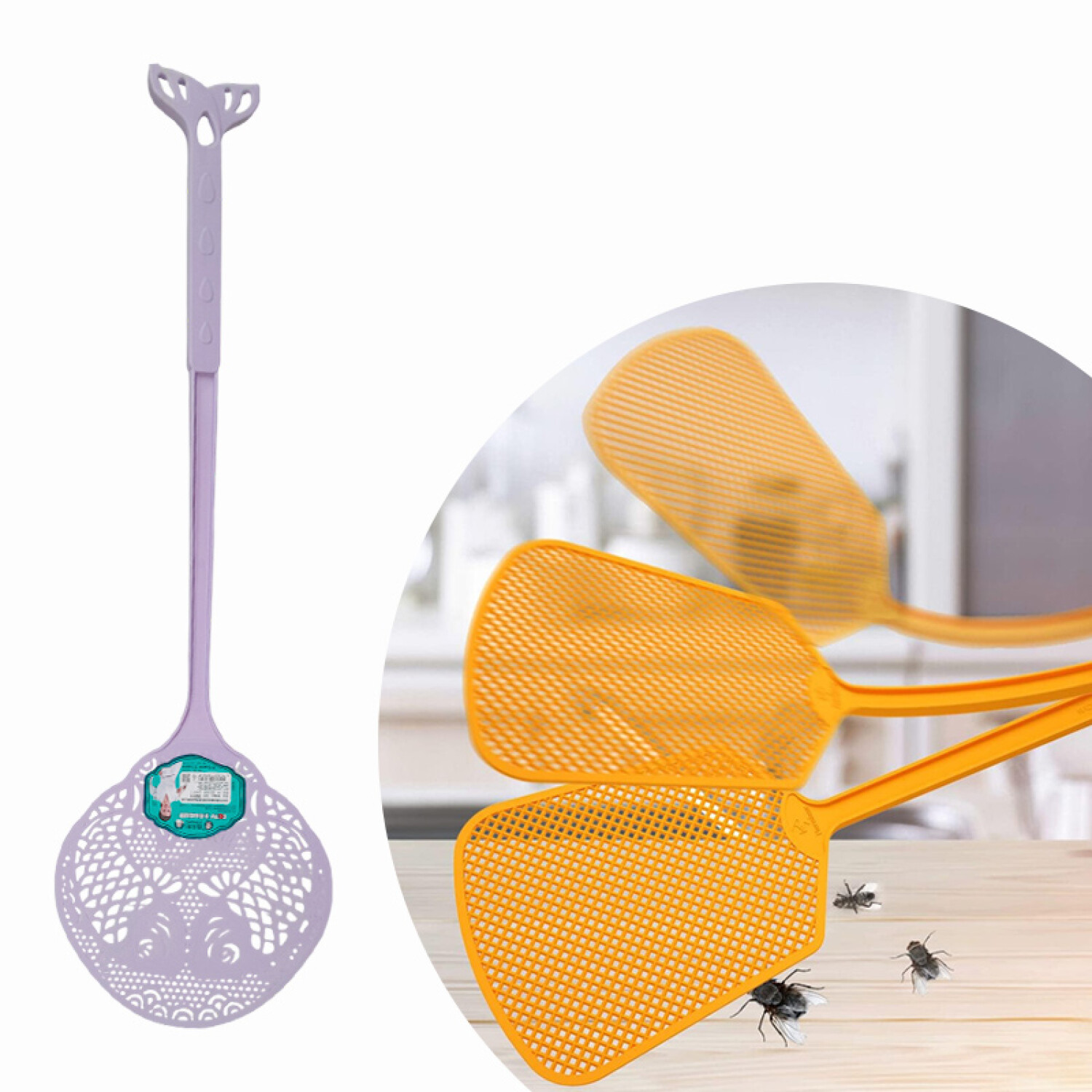 Matamoscas plástico 4 colores - Matamoscas Plástico 4 Colores — Todo ...