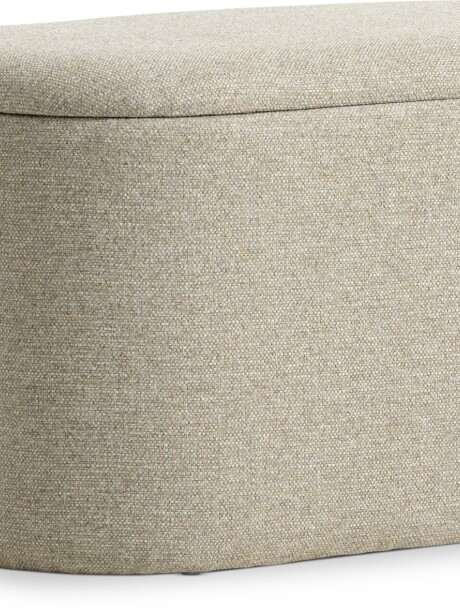 Puf GISLEV 65x36 con almacenaje tela arena — JYSK