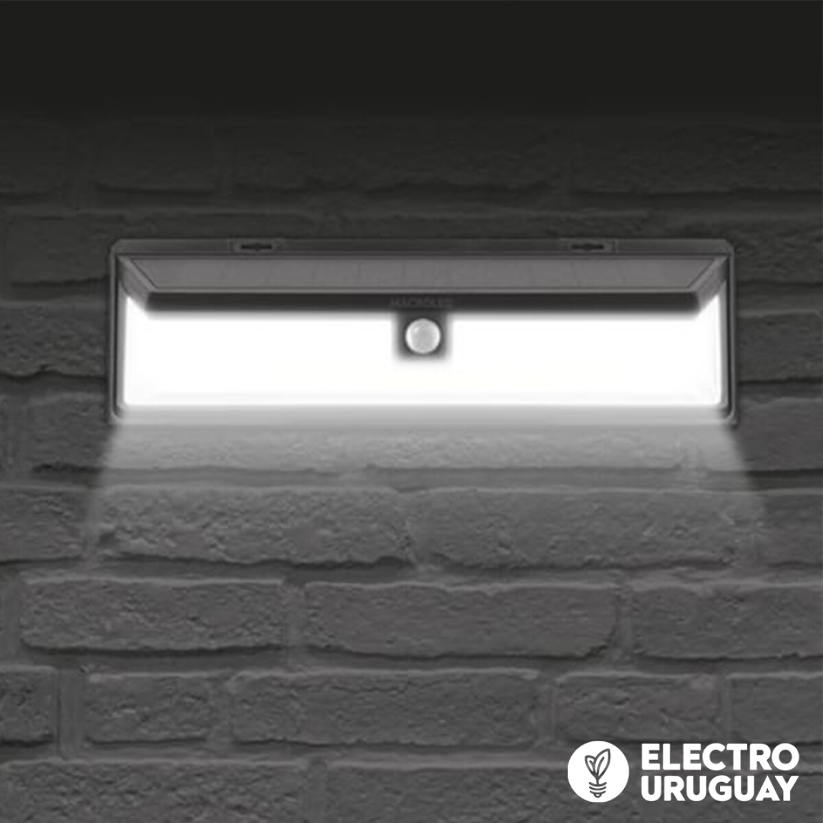 Artefacto Solar de Pared 10W Frío C/ Sensor de movimiento Macroled ...