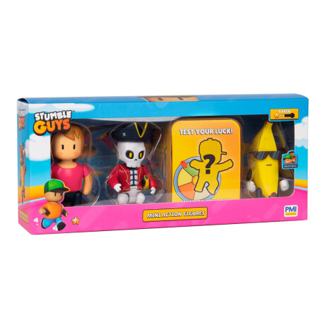 Pack 4 Figuras Articuladas Stumble Guys 8CM - MS-STUMBLE-CAPT-NOHEART ...