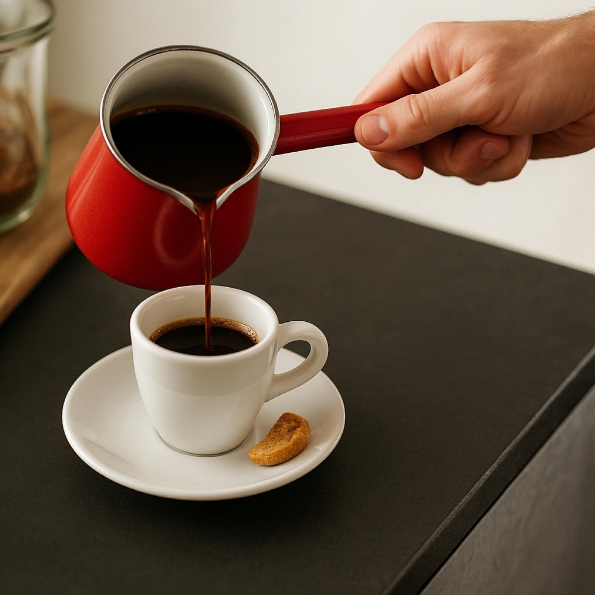 Cafetera Turca Roja 500 ml Ibili — Amo cocinar