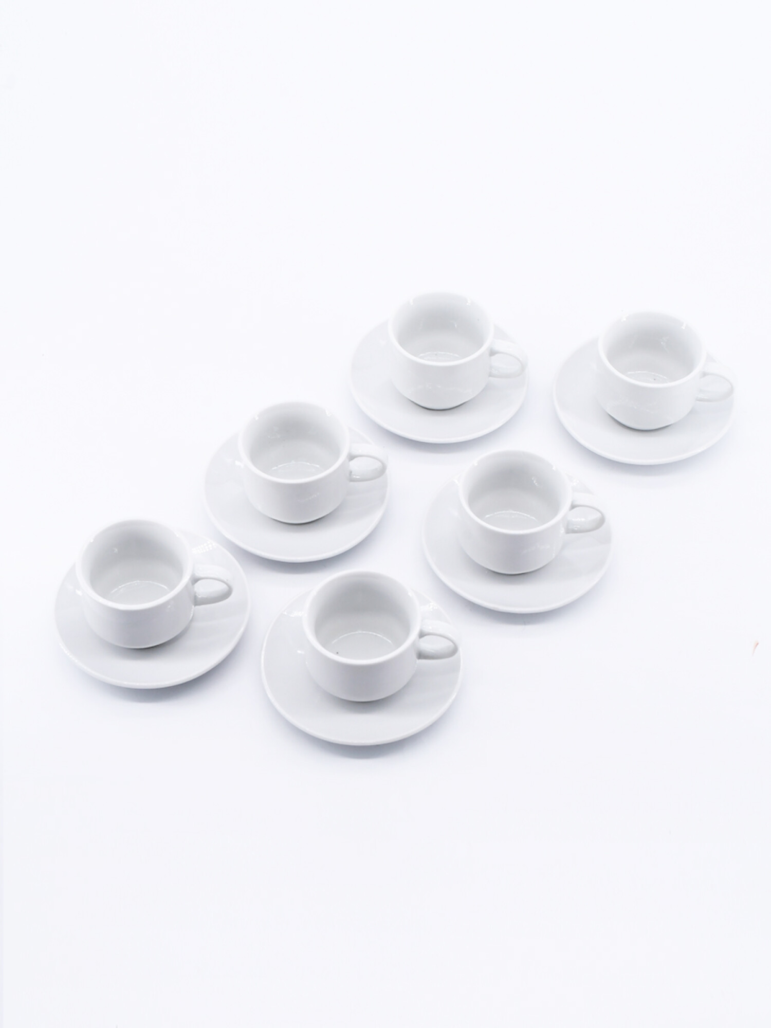 TAZAS CAFÉ CLASIC SET - BLANCO — Guapa - Paprika