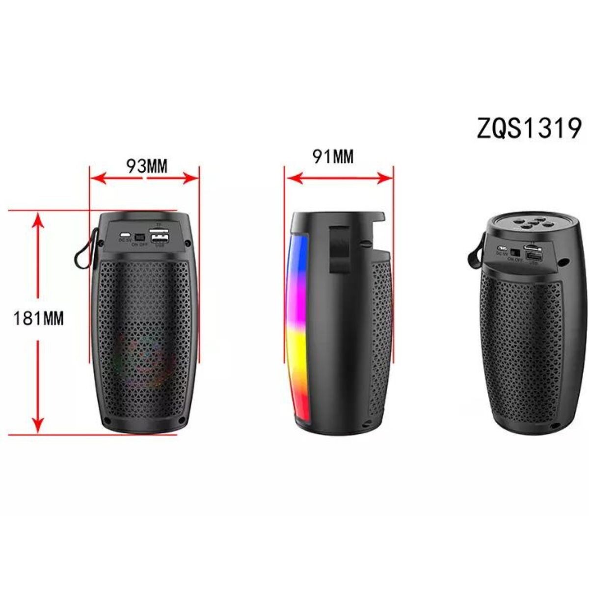 Parlante bluetooth RGB ZQS1319 — Market