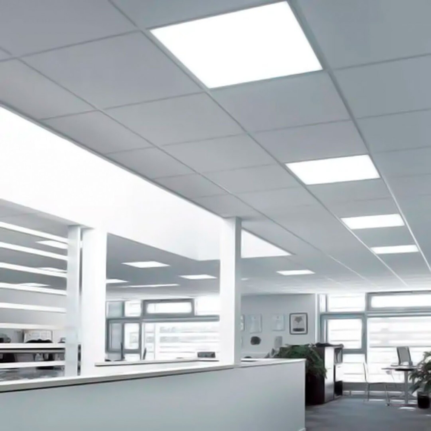 Panel Led 60x60 42W Plafon Cuadrado Embutir Cielorraso Fria - Variante ...