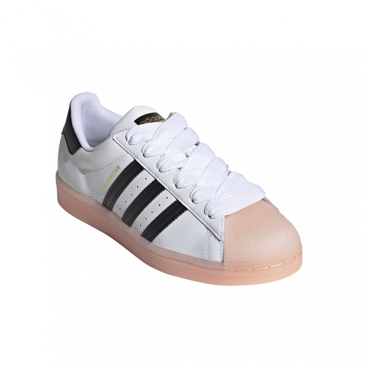 adidas SUPERSTAR - Cloud White / Core Black / Haze Coral — Zooko