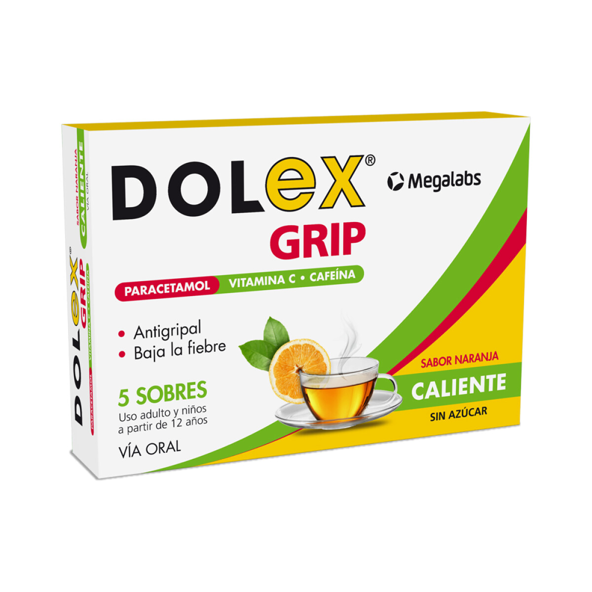 Dolex Grip 500 Mg. 5 Sobres — Farmacia El túnel