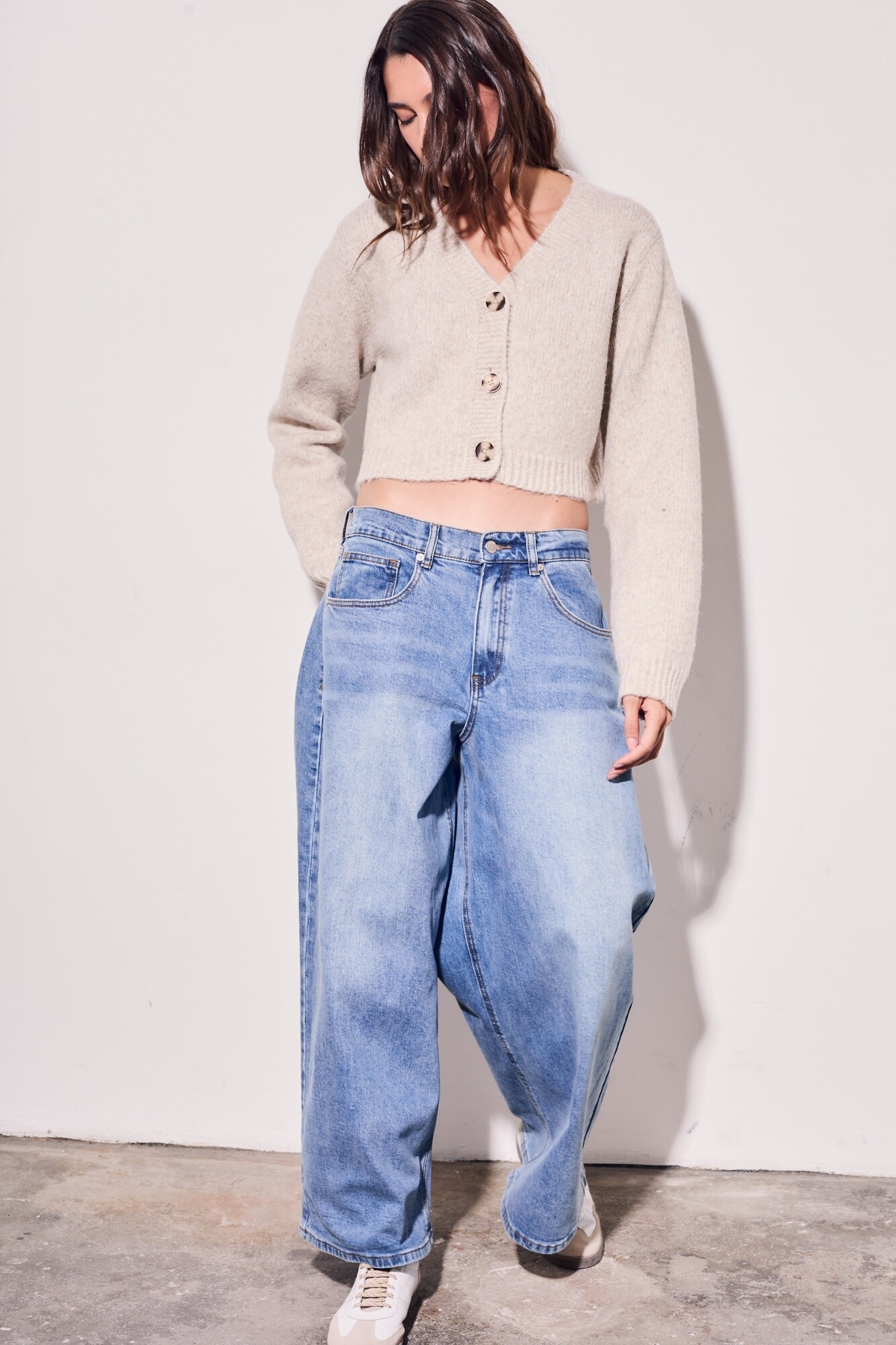 Cardigan - Beige Melange — Lemon