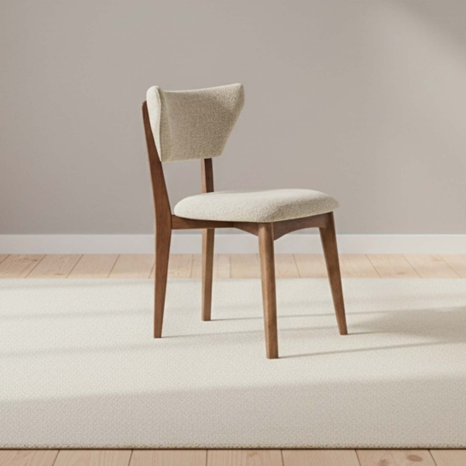 Silla De Comedor Mdf-y-madera Natural-beige Juliana — Divino