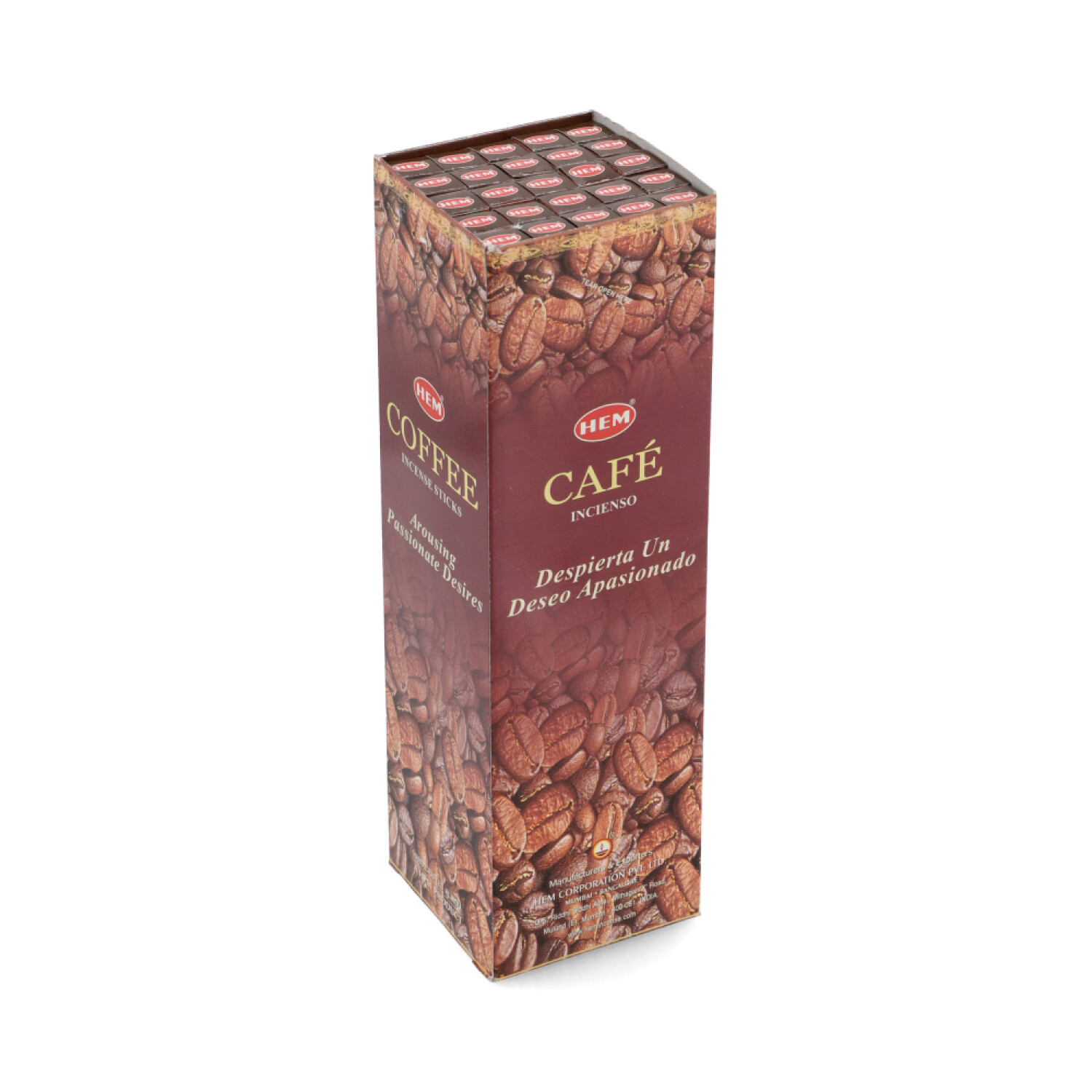 INCIENSO HEM CAJA DE CARBÓN X25 - Cafe — La Casa de las Velas