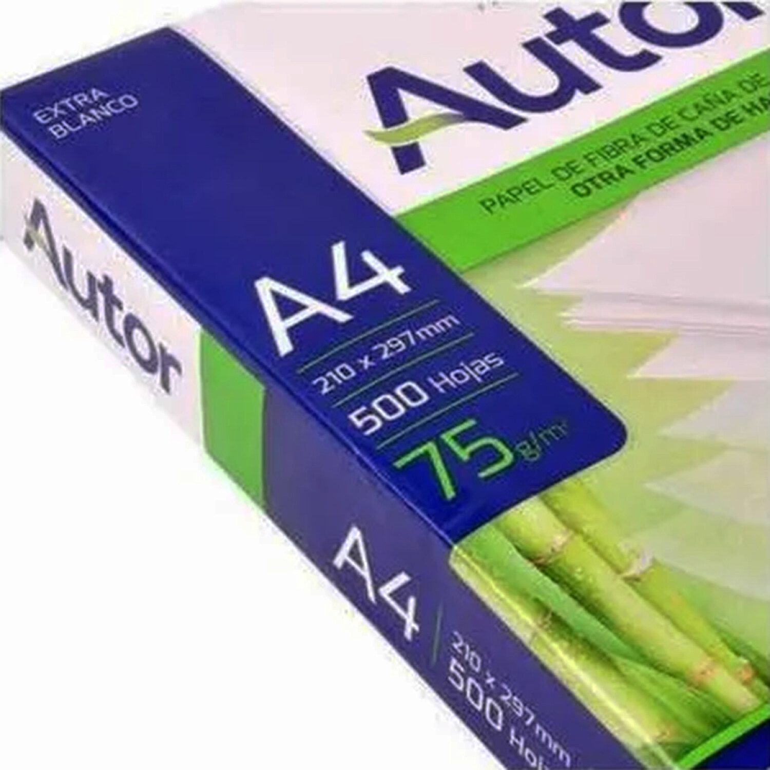 Pack x5 Resma hojas A4 Autor 75 grs - BLANCO — Garage Impo