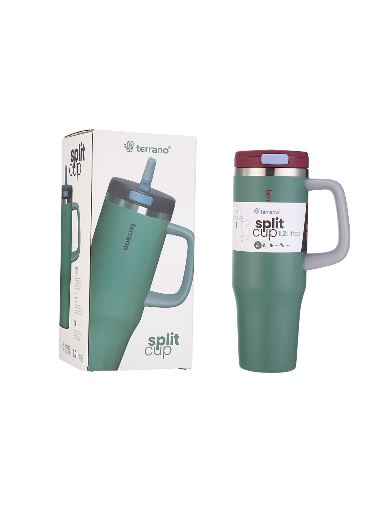 VASO SPLIT CUP 1.2 LT - Oliva — Terrano