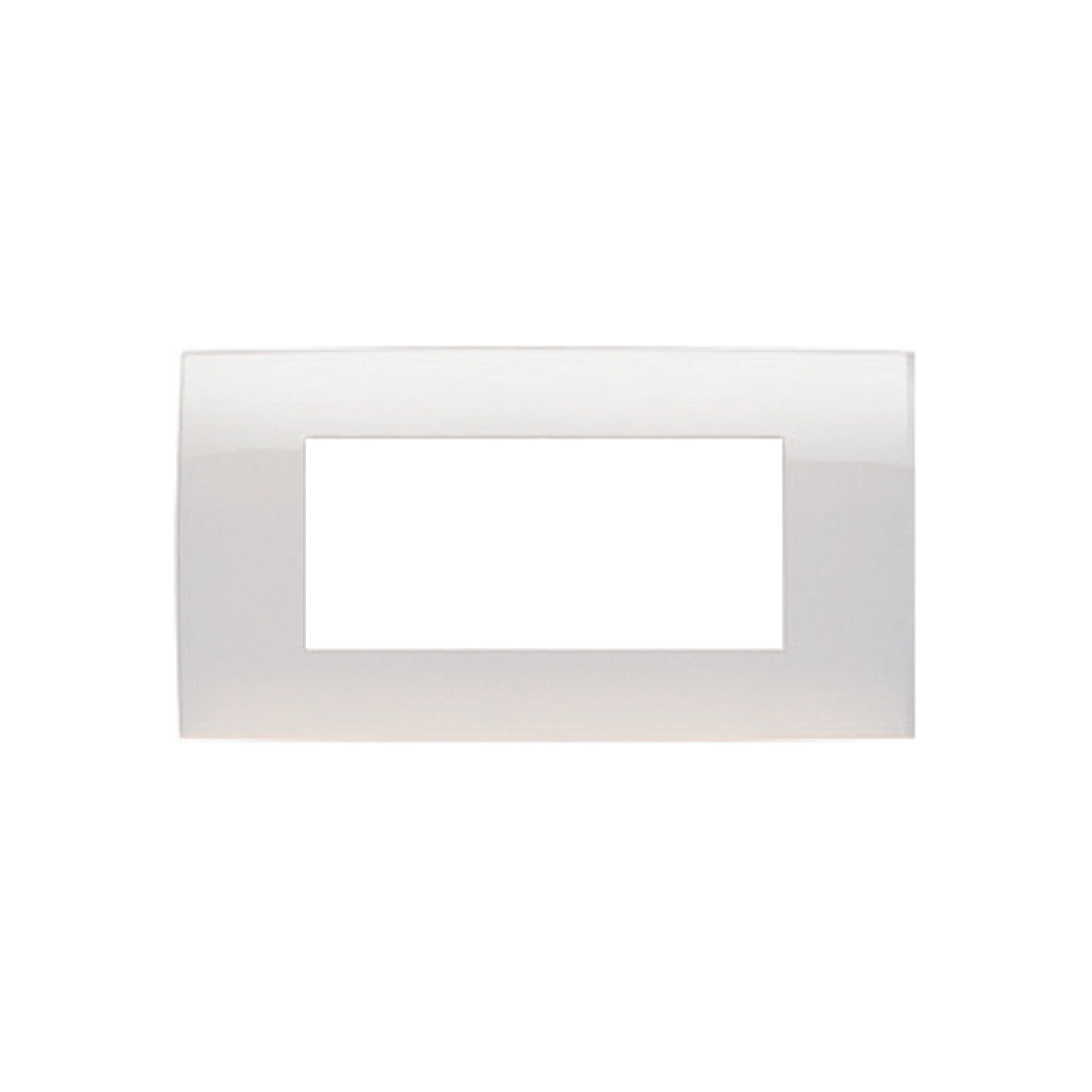 Plaqueta p/4 módulos - Presta Pro blanco - C51329 — Fivisa