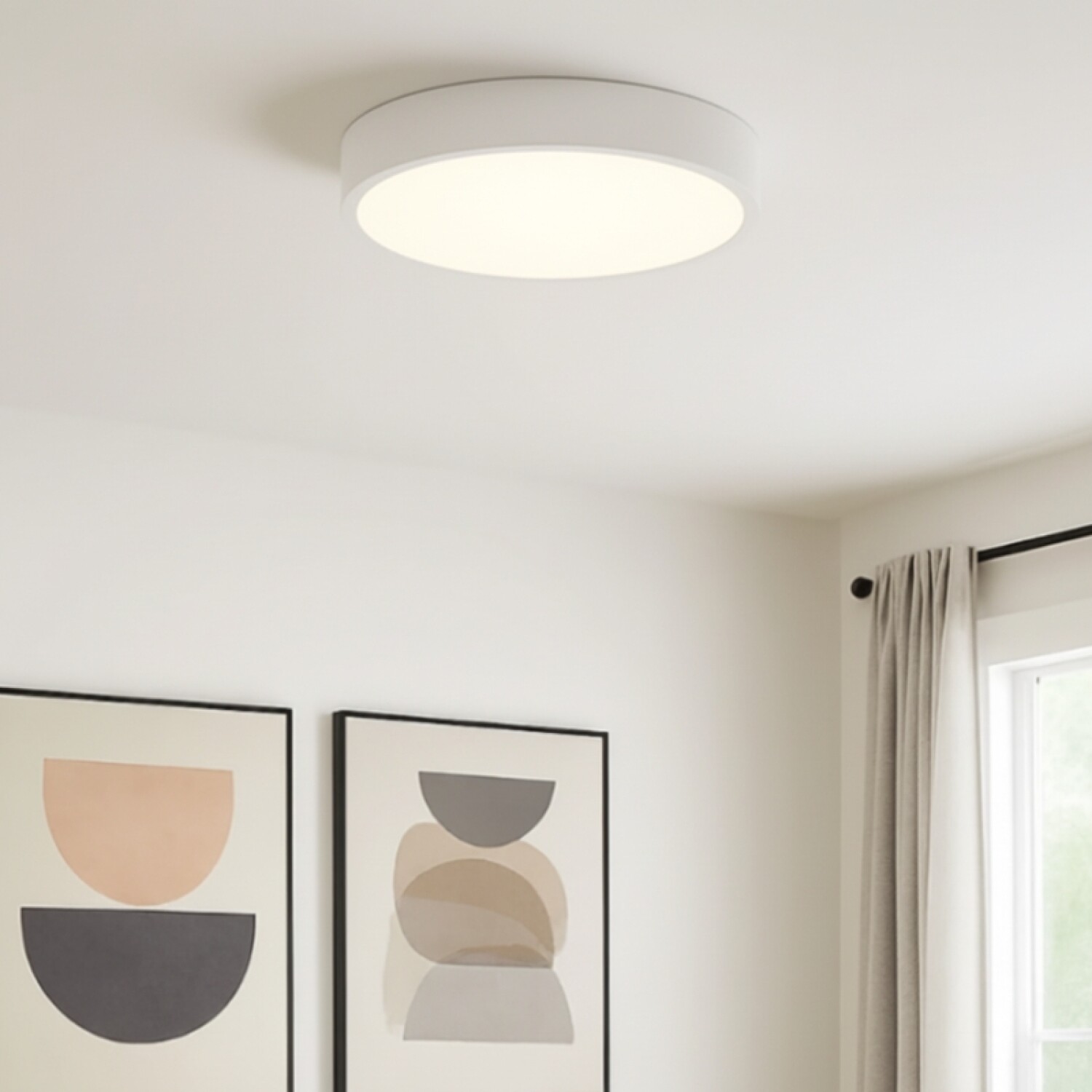 Plafon LED Redondo Philly 30 CM Blanco — Serlux