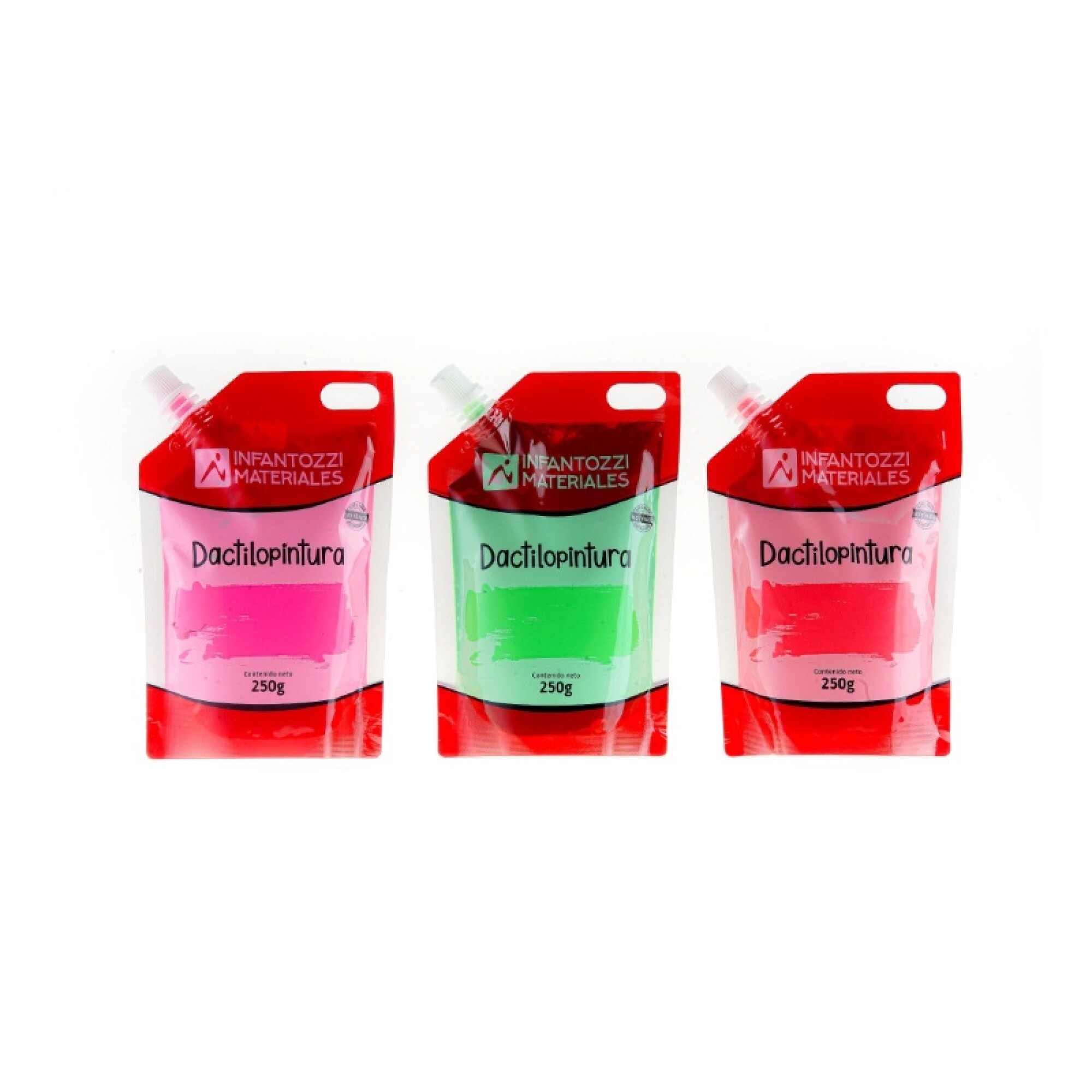 Dactilopintura flúo - 250 g - Sachet — Infantozzi