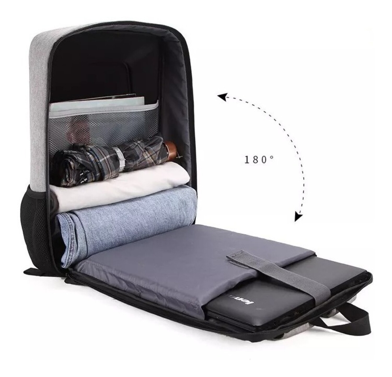 Mochila C/ Usb. Porta Laptop Antirrobo - Negro — Mundo Shop