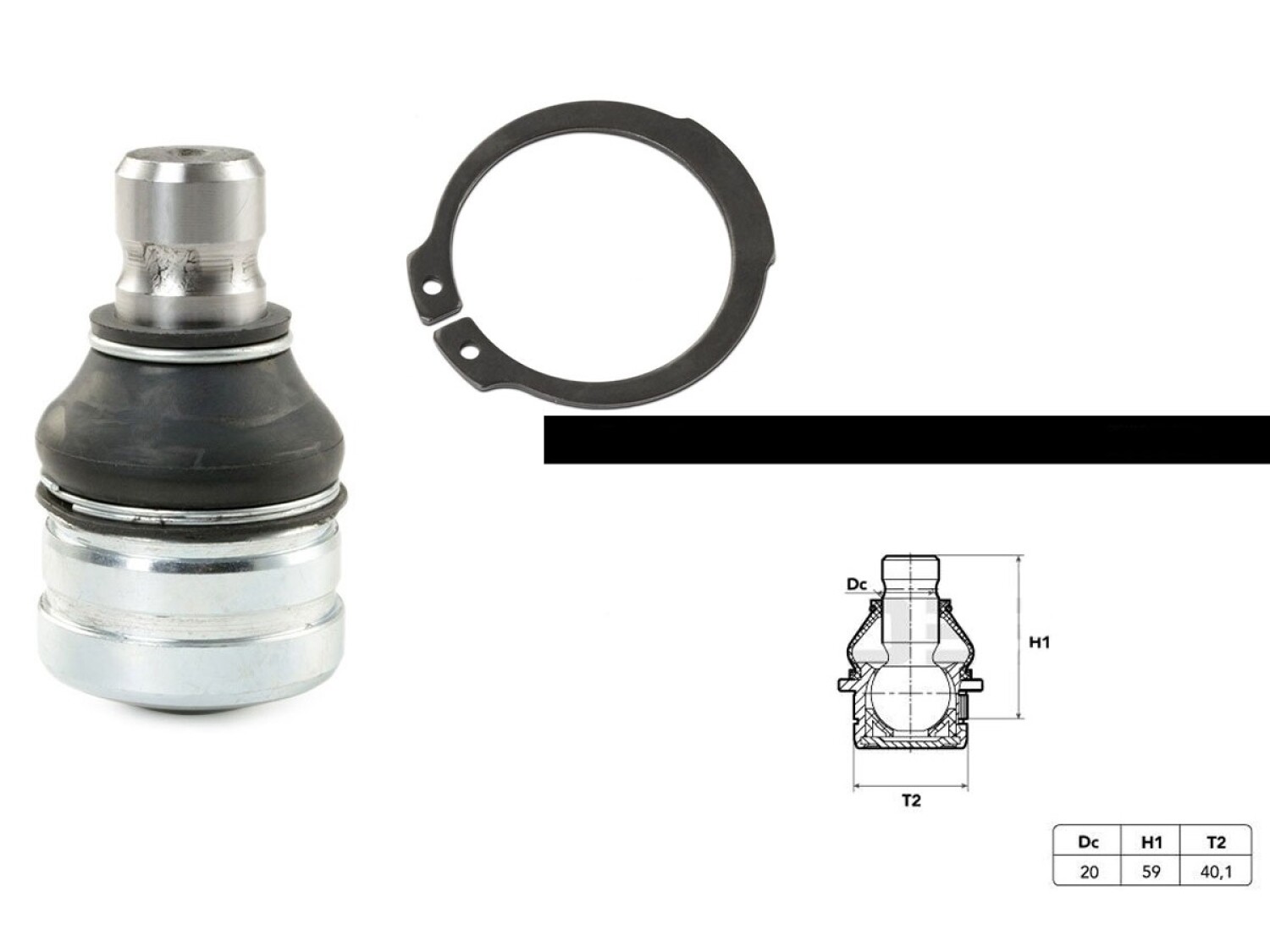 Rotula Fiat Toro, Jeep Compass 4X4 12-25 Der/Izq — Larrique Rulemanes