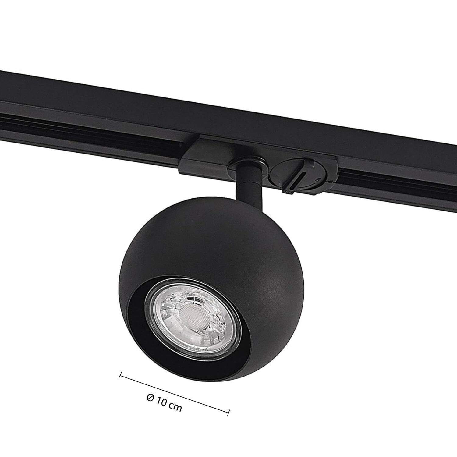 Luminaria Spot Para Riel San Nicolas Negra — Serlux