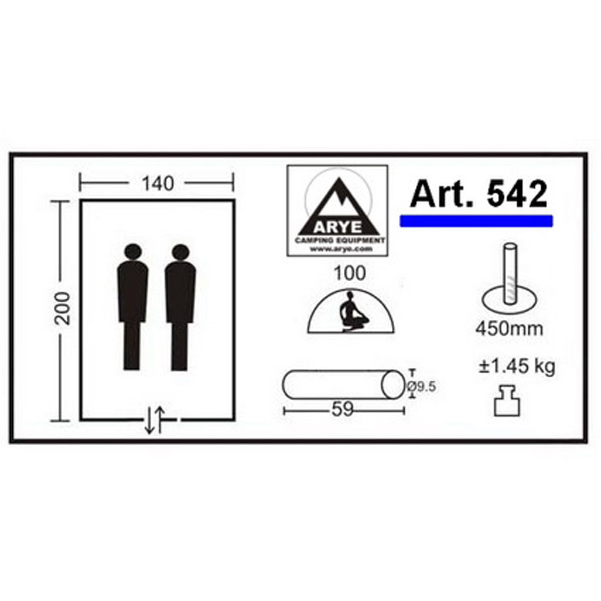 Combo Carpa Arye 2/3 personas + Lona 3x4m + Colchoneta — Electroventas