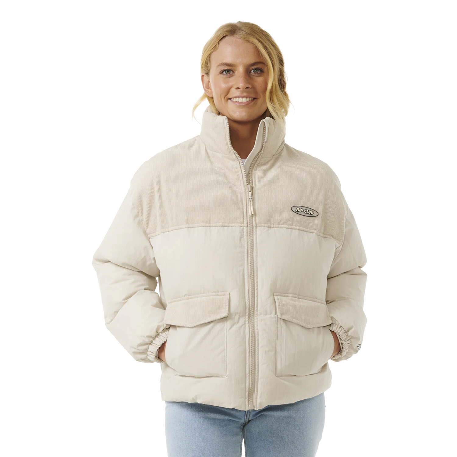 Campera Rip Curl High Tide Mixed Cord Puffer — La Isla